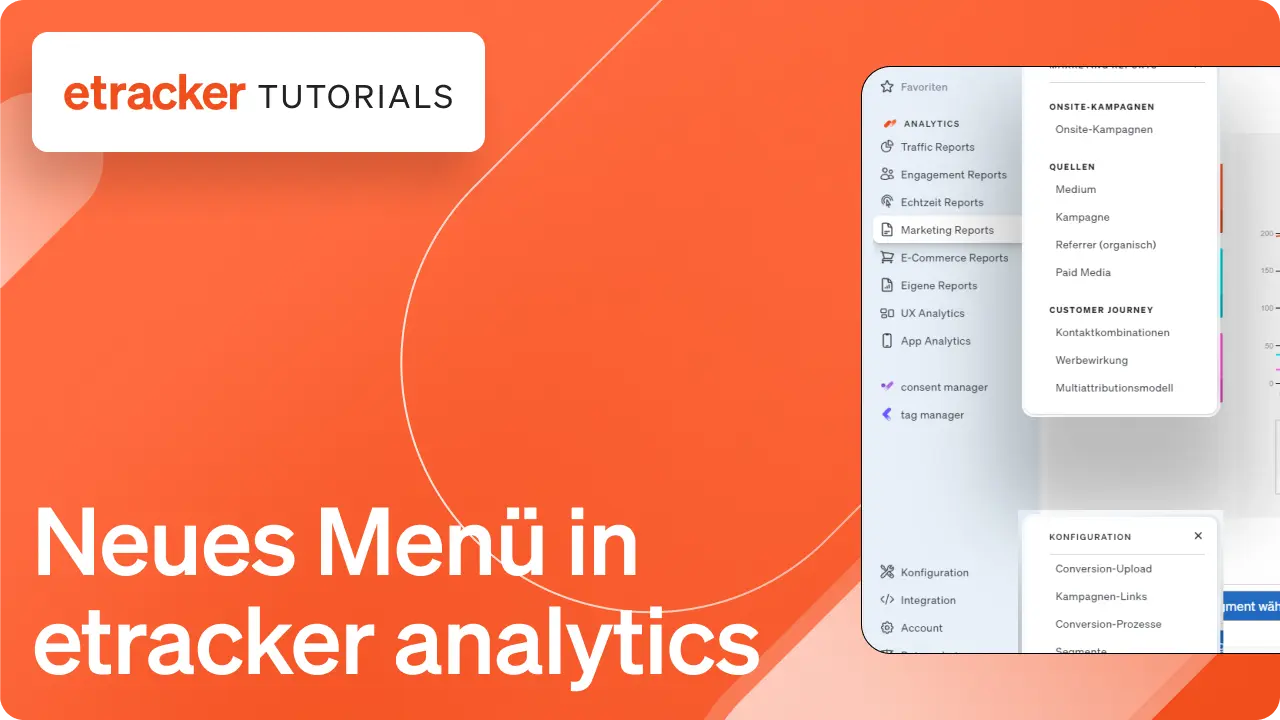 New menu in etracker analytics - etracker