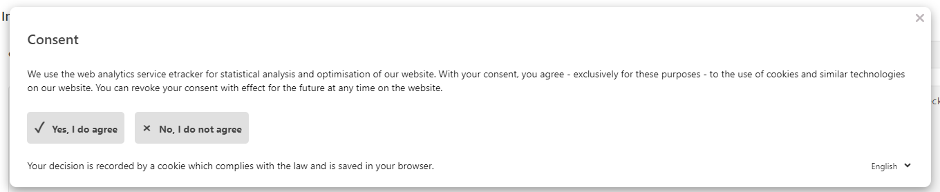 Tip of the Week: consent manager - etracker